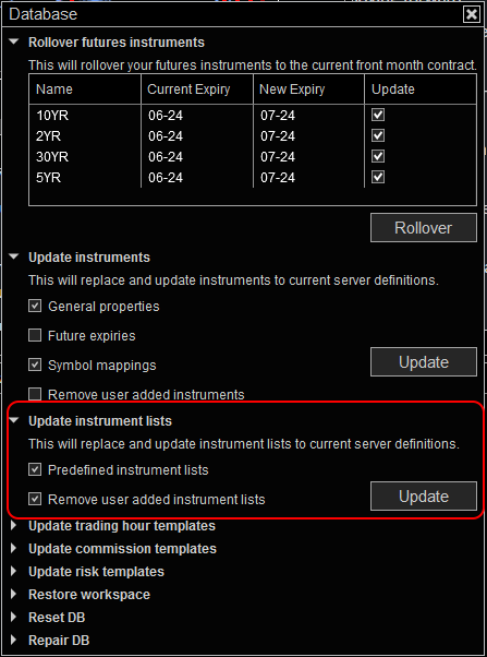 How Do I Update The Default Instrument Lists In Ninjatrader 8 Microquant